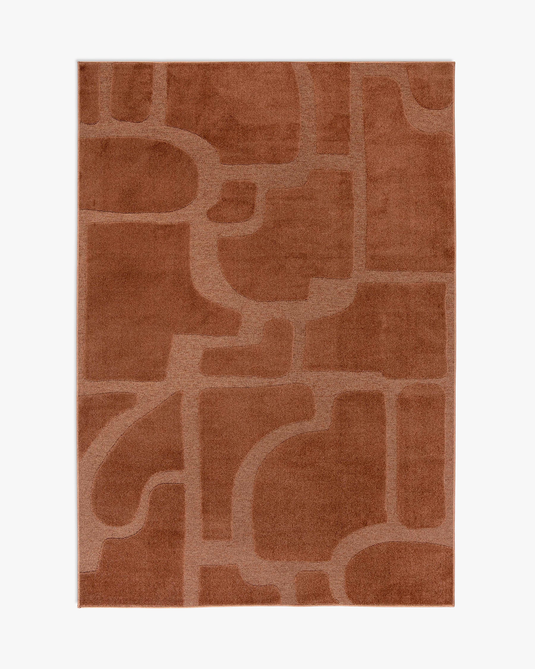 Tapis, Terracotta motifs géométrique - NV GALLERY - MARLA – NV Gallery