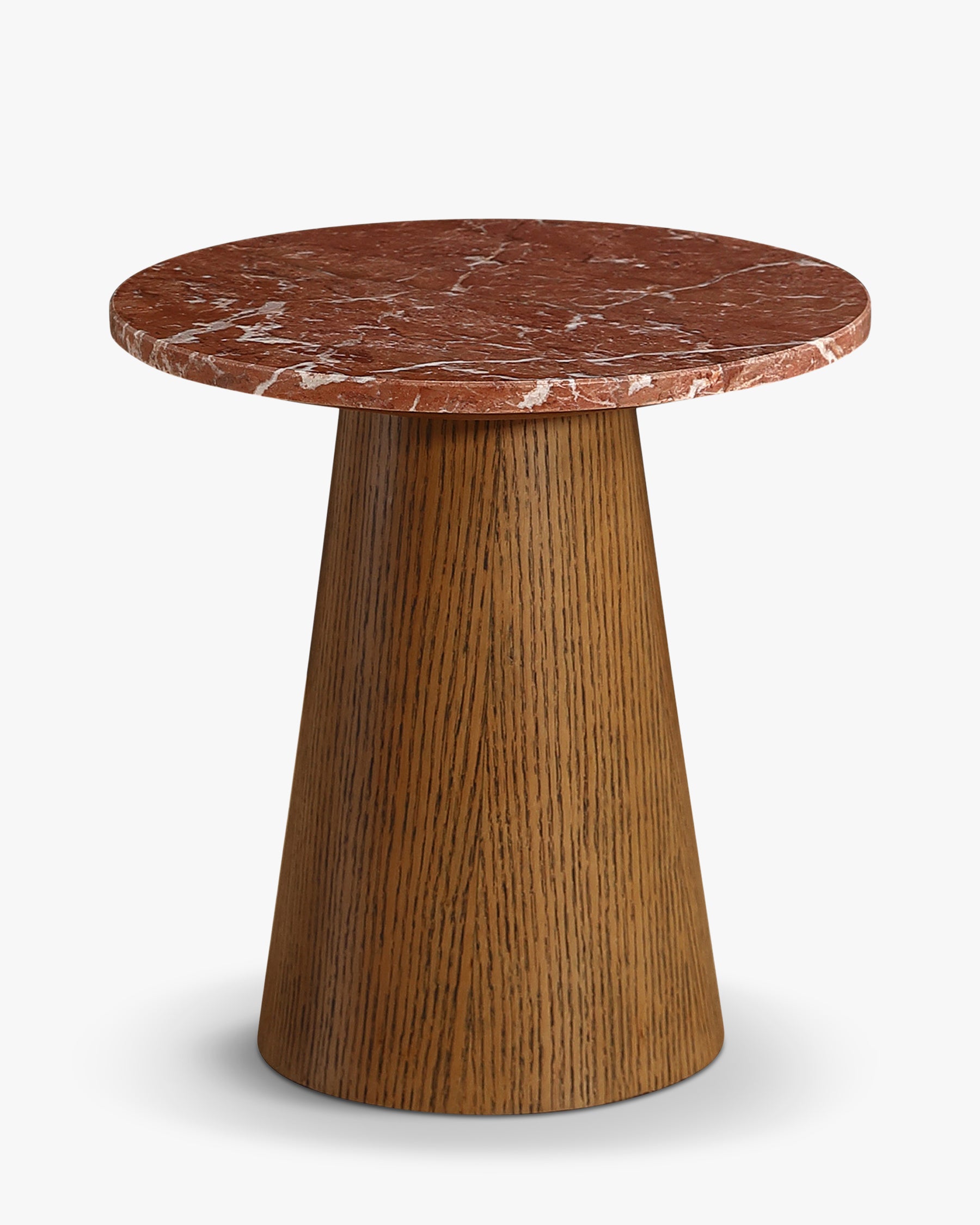 Table d'appoint, Marbre rouge & bois noyer - NV GALLERY - AVILA – NV ...
