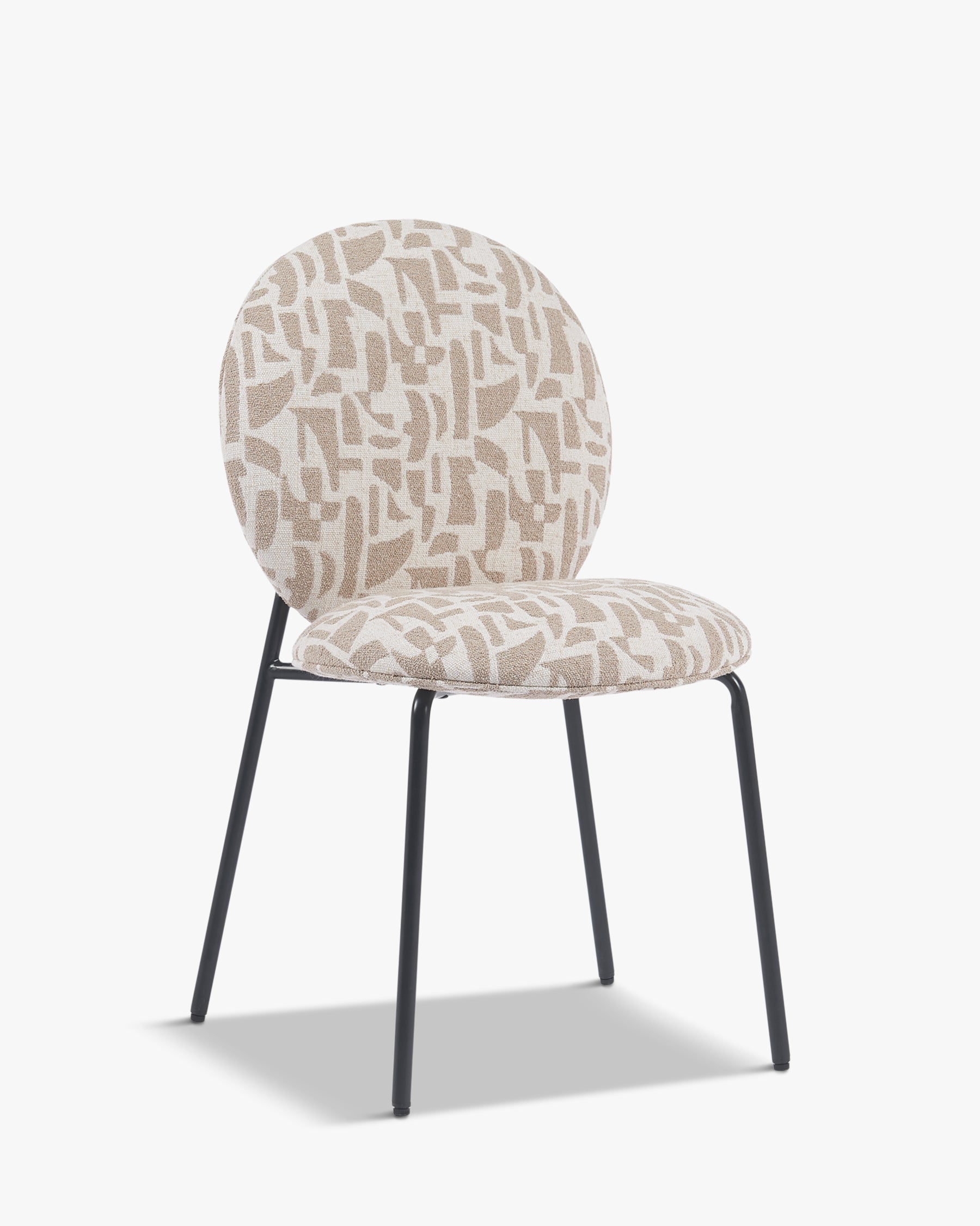 Stacking chair, Geometric beige & black metal - NV GALLERY - BLAZE – NV ...